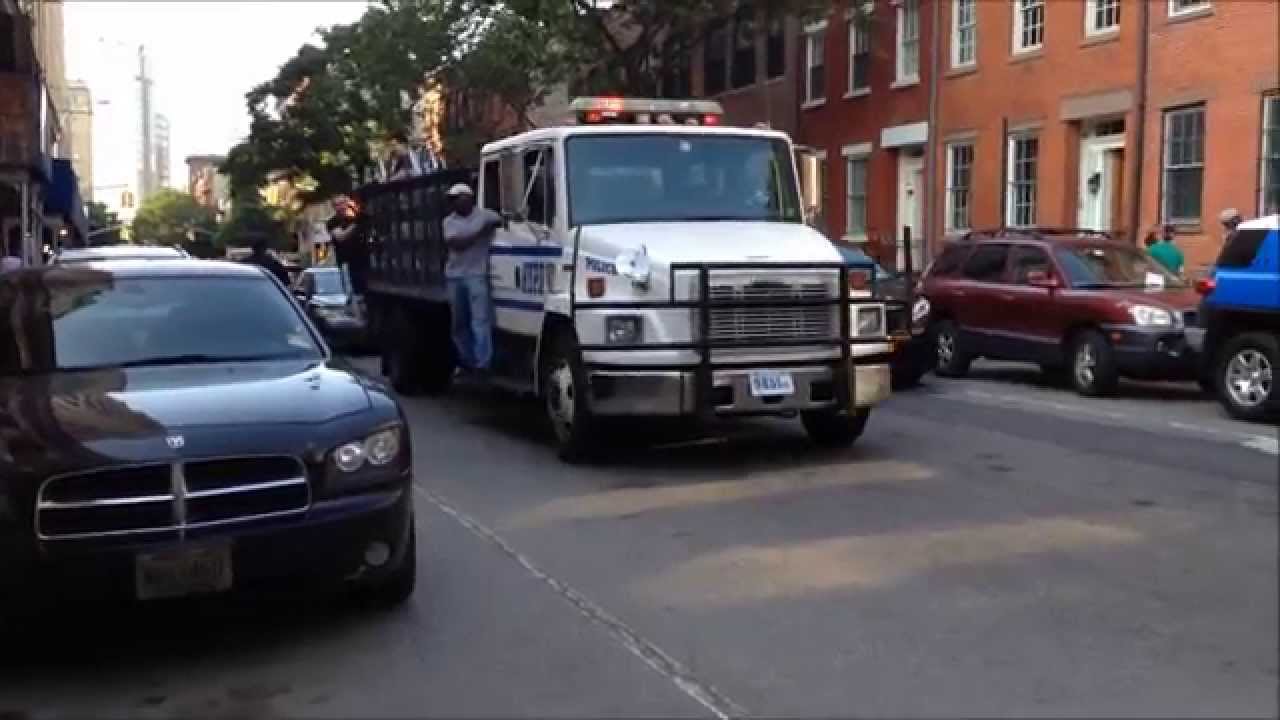 NYPD BARRIER/BARRICADES UNIT ON HORATIO STREET IN THE VILLAGE AREA OF ...