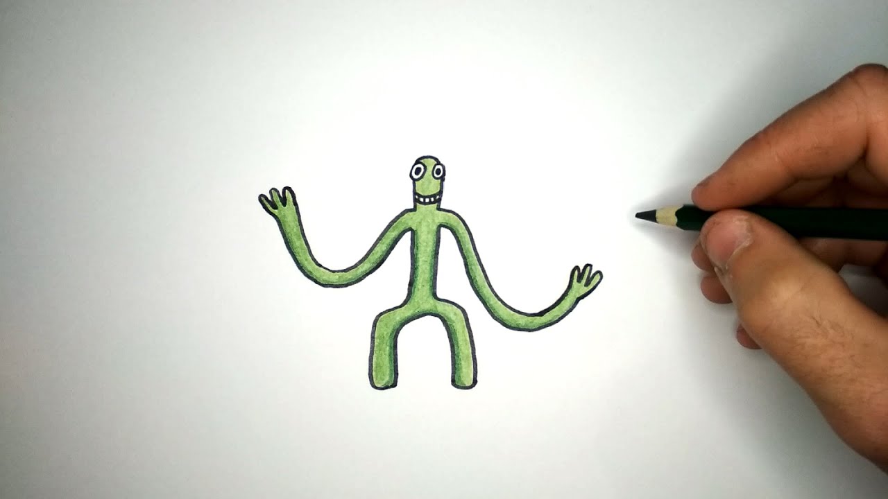 How to draw Green | Rainbow Friends - Roblox - YouTube