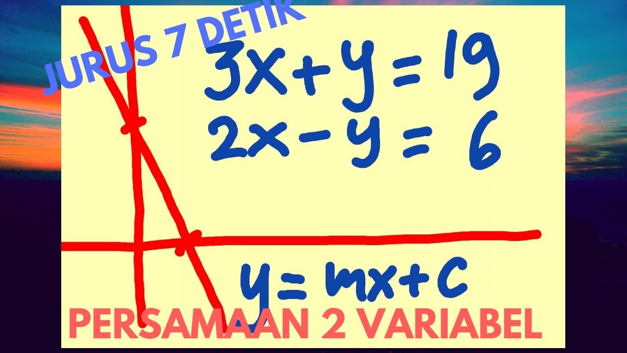 Sistem Persamaan Linear Dua Variabel(2) Ragam Bentuk - YouTube