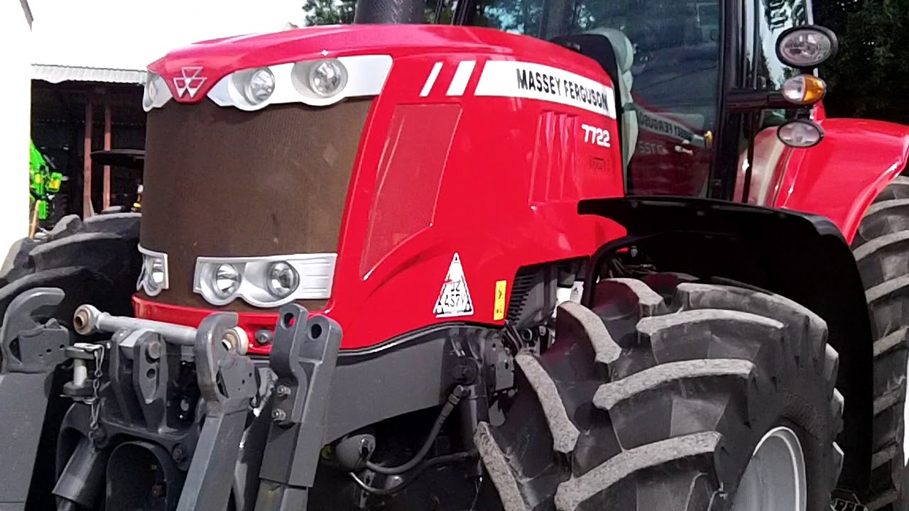 Massey Ferguson 7722 Dyna VT 50KPH c/w Front Linkage & PTO - YouTube