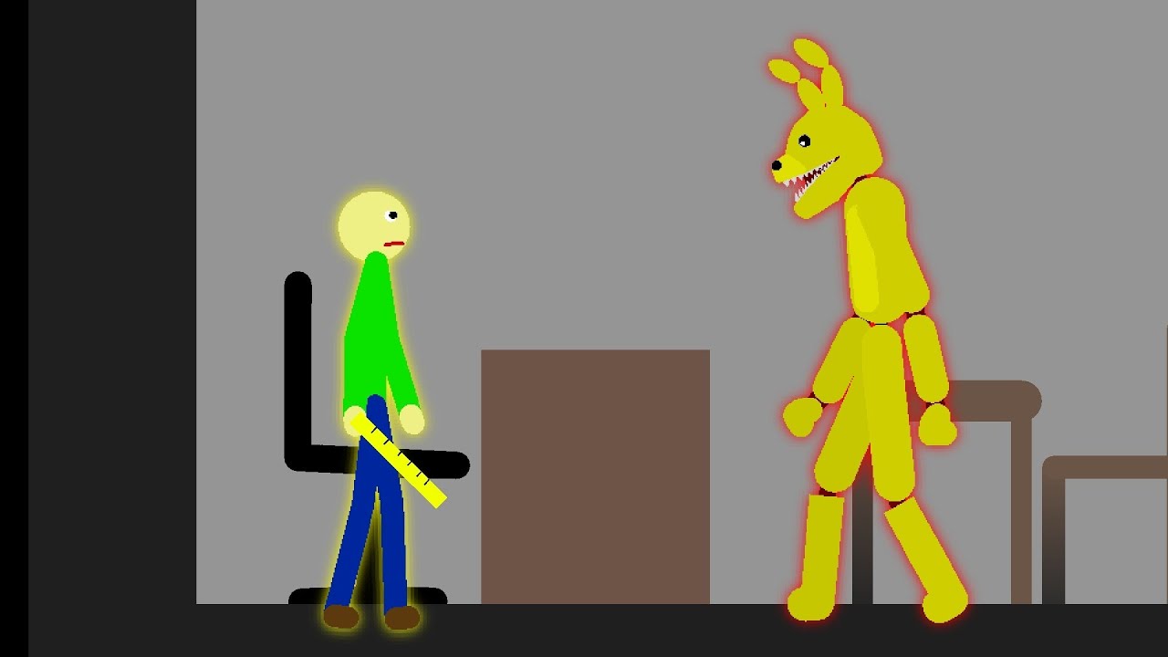 Baldi's Basic vs ITP Springbonnie (FNAF) - YouTube