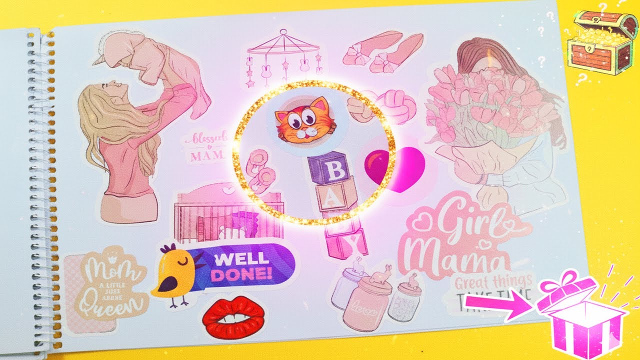 Anime Sticker Paper Book DIY ASMR - YouTube