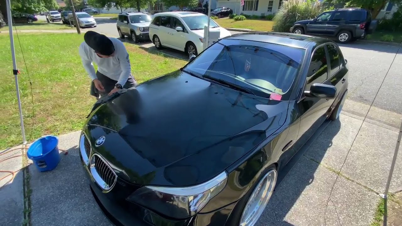 My BMW E60 gets a NEW WRAP ! - YouTube