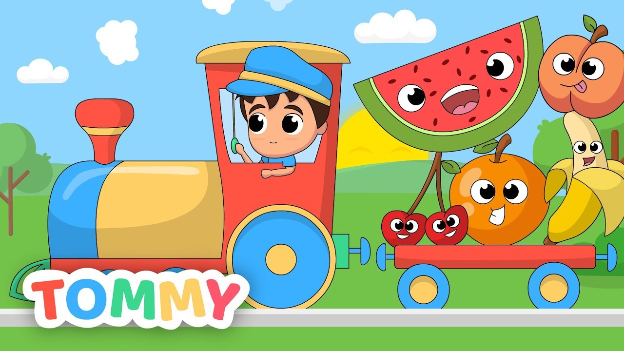 Learn Fruits for Children | Fruit Train with Funny Fruit Characters ...