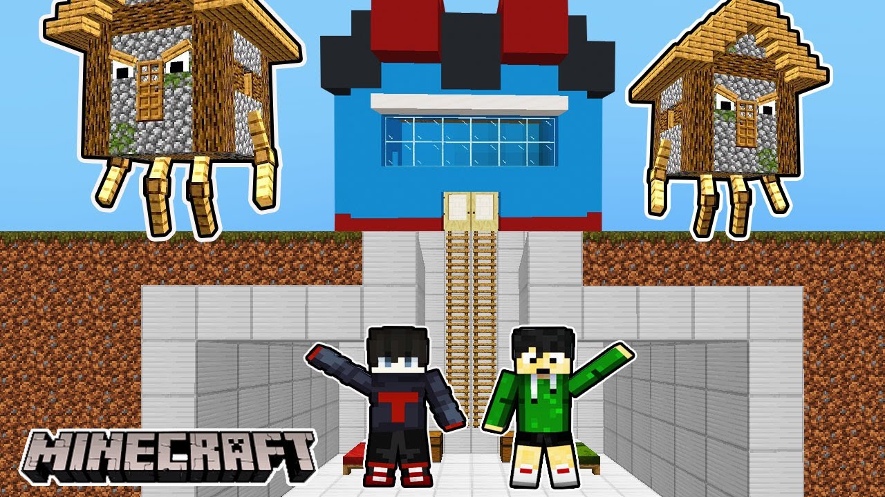 EVIL HOUSE vs SECRET BUNKER | UNDER PEPESAN HOUSE | Minecraft - YouTube