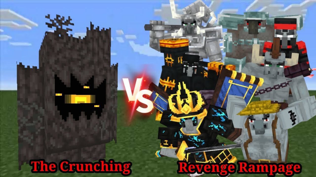 The Crunching Vs Revenge Rampage | Minecraft Mob Battle 1.21.51 | - YouTube