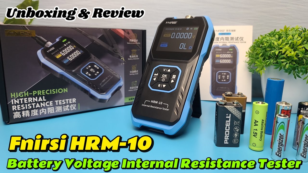 Fnirsi HRM 10 Battery Voltage internal Resistance Tester Unboxing and ...