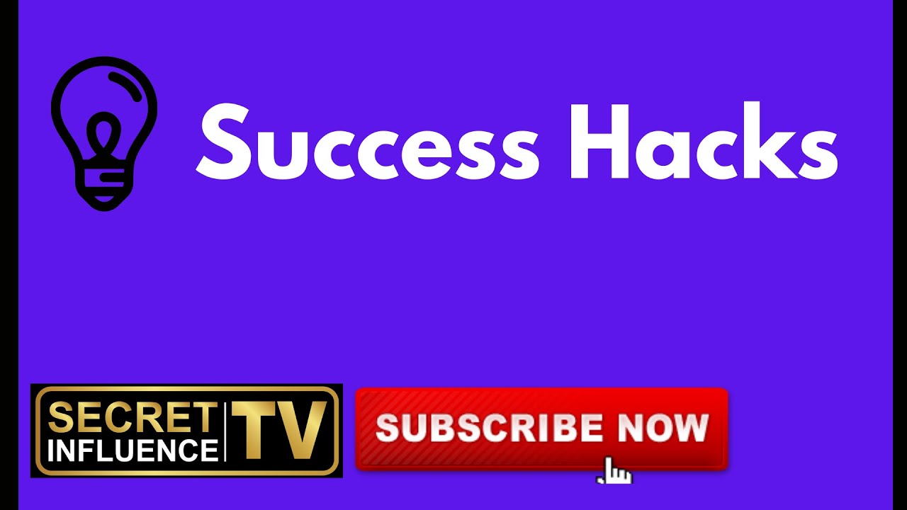 8 Success Hacks - YouTube