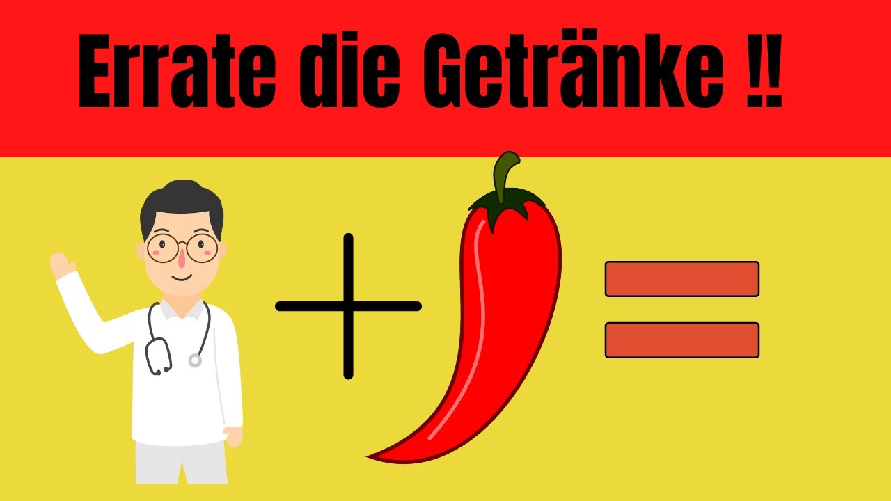 Bist du ein Emoji Experte? Kannst du die Getränke mit Emojis erraten ...