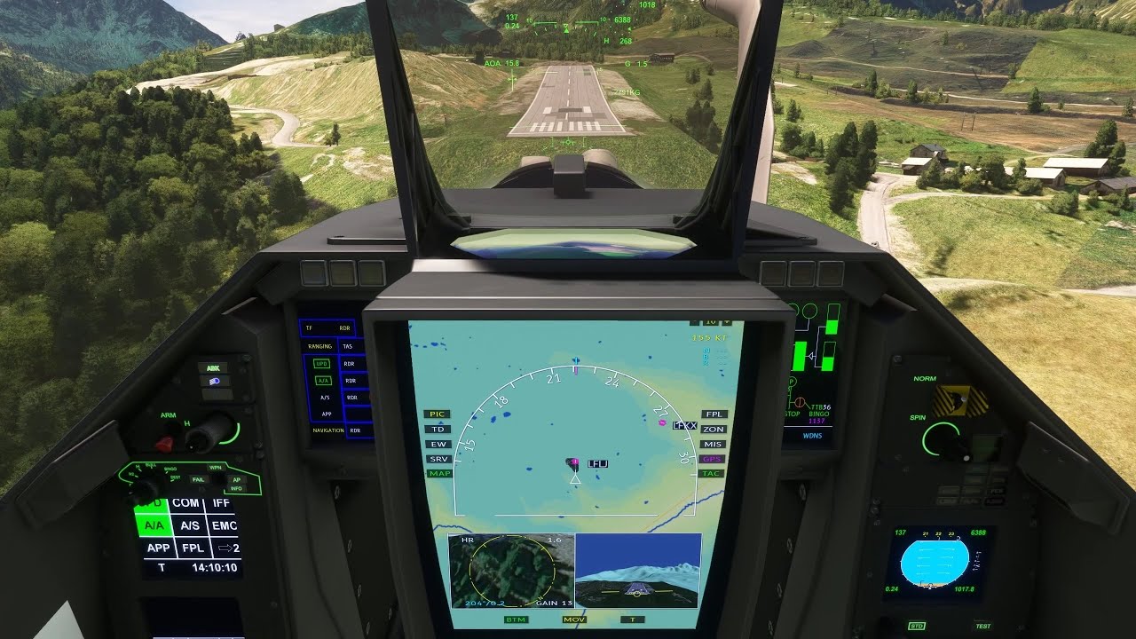 CJ Simulations Rafale C Short Landing in Courchevel. Microsoft Flight ...