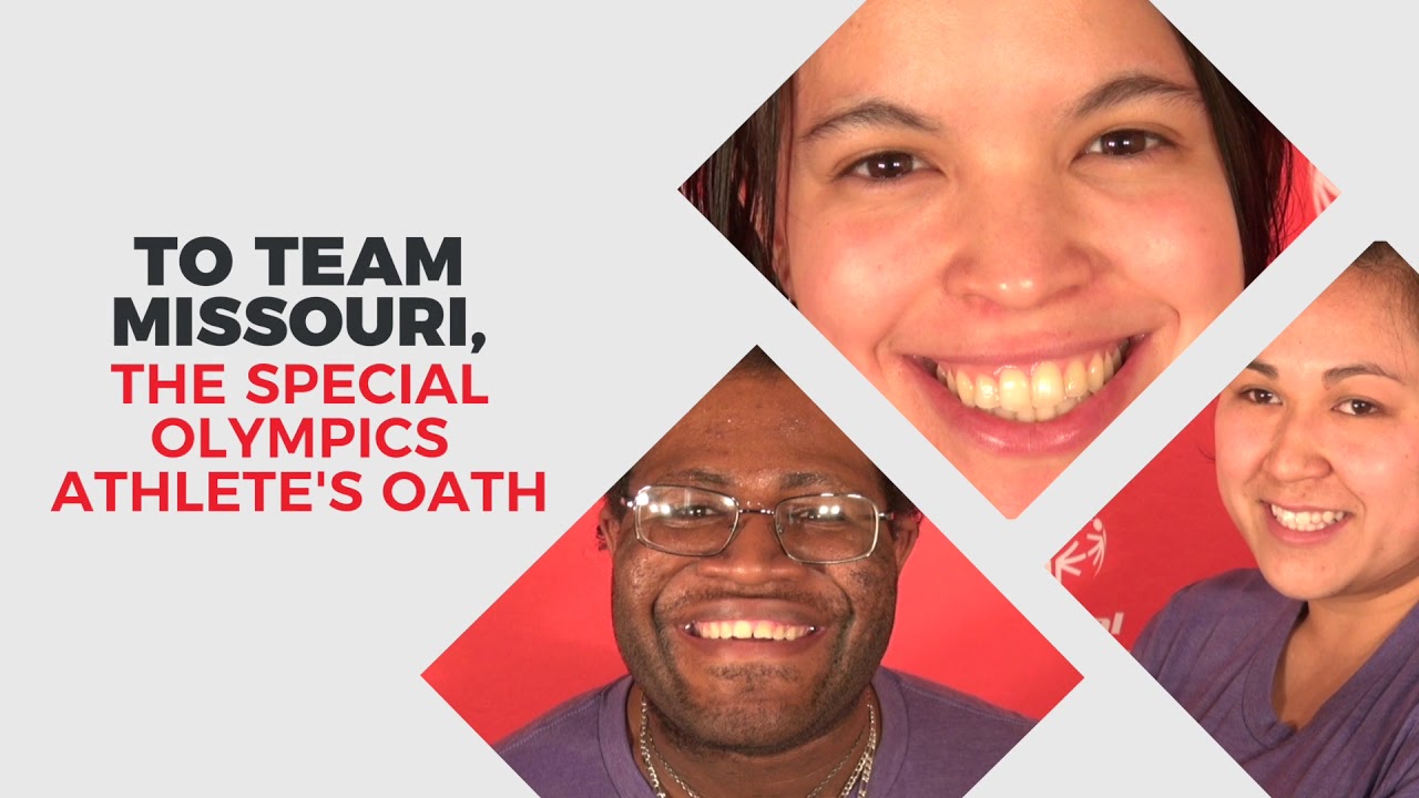 Special Olympics Athlete's Oath - Team Missouri 2018 - YouTube
