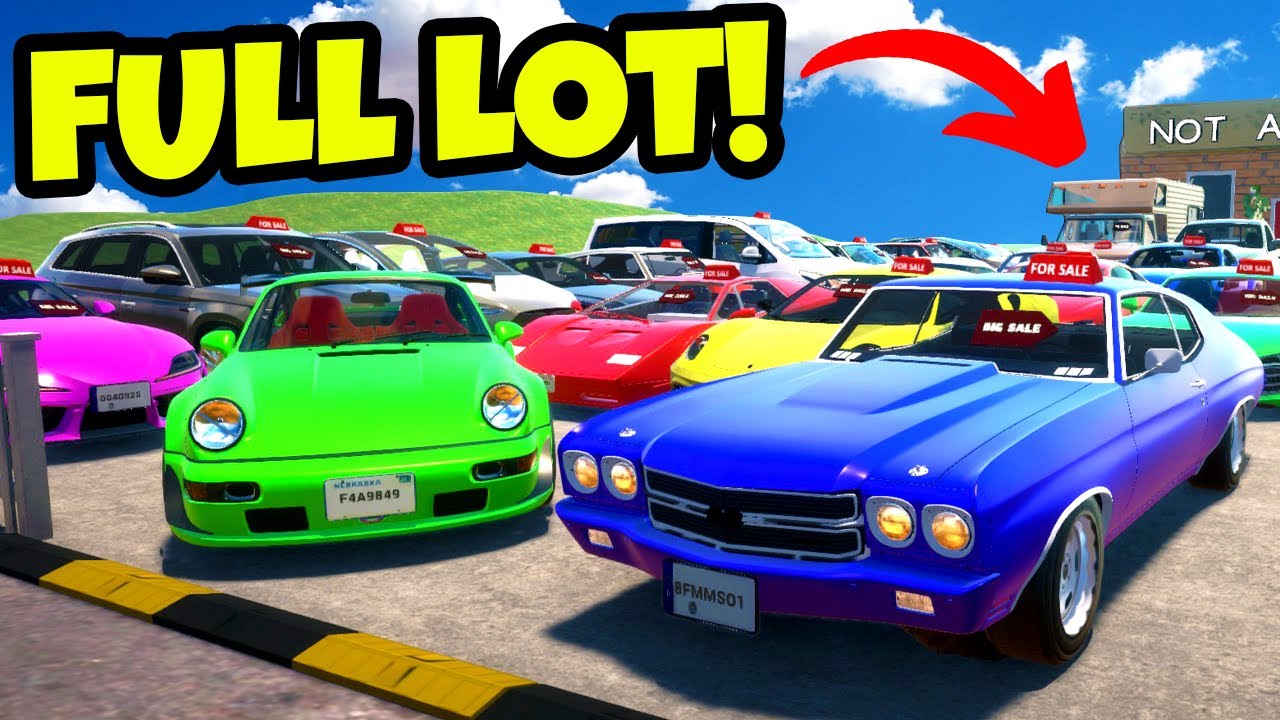 Making MILLIONS Selling a FULL LOT of Cars in Car For Sale Simulator ...