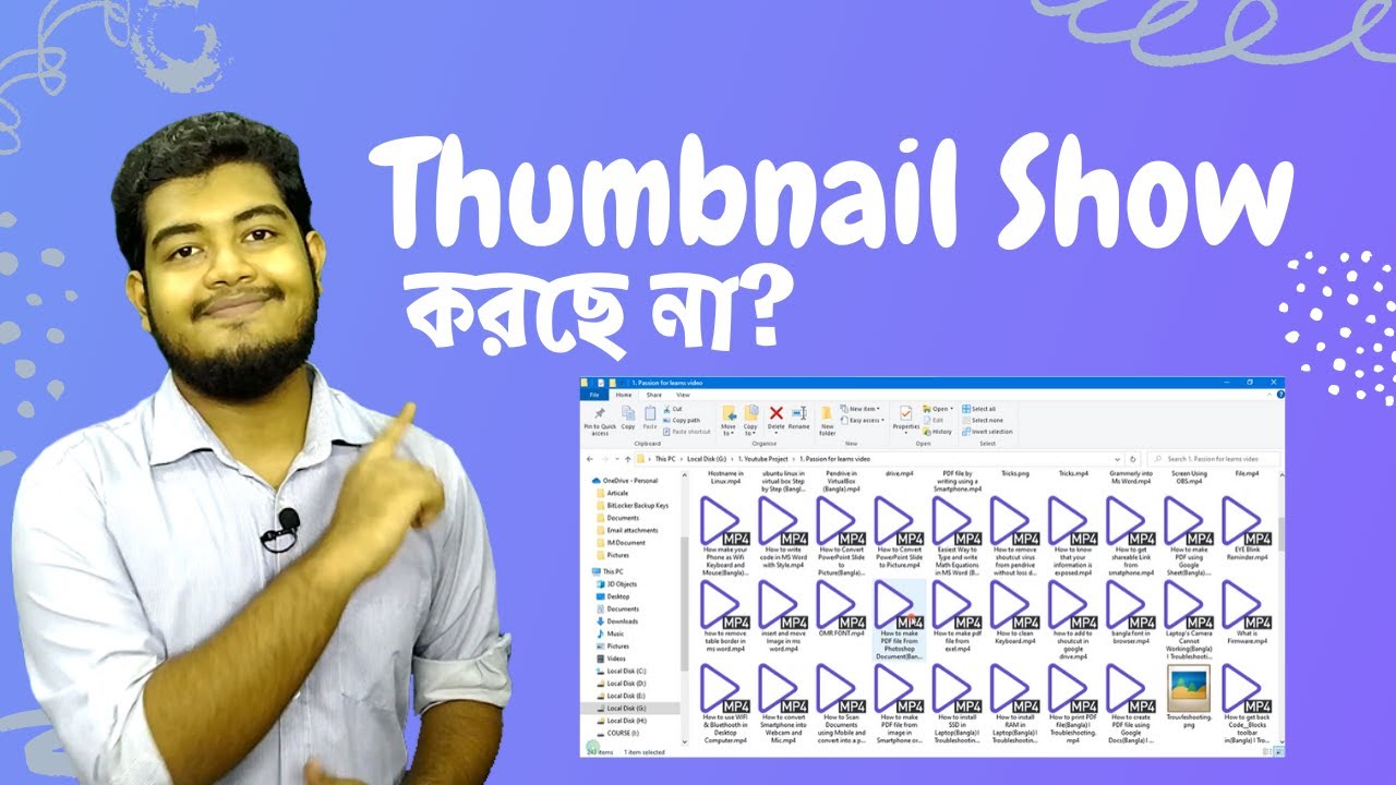 How to fix thumbnail not showing in windows 10 - YouTube