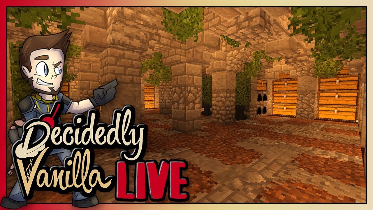 Minecraft Decidedly Vanilla STORAGE ROOM!!! LIVE [Minecraft 1.12.2 SMP ...