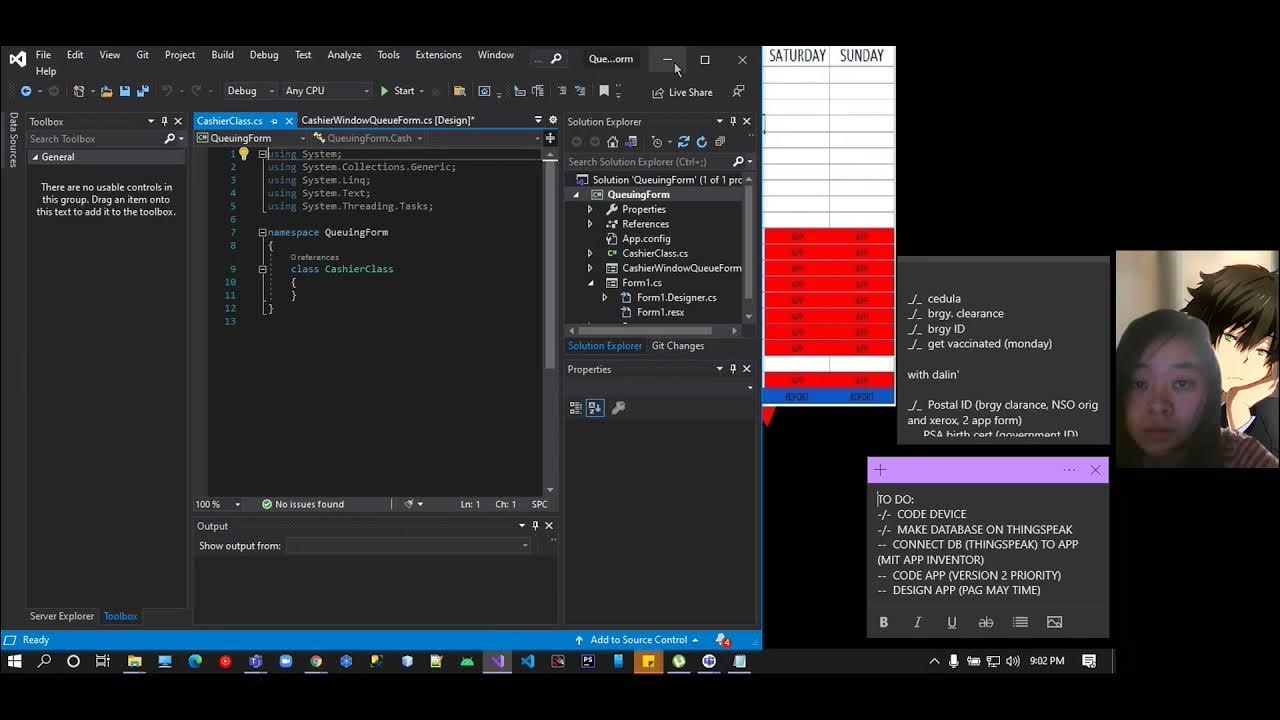 Basic Queuing System using windows forms (Visual Studio) - YouTube