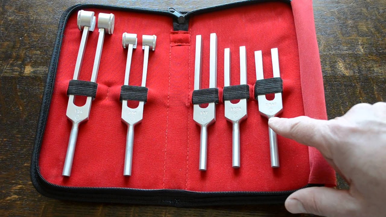 Tuning Forks for medical examination chakra - YouTube