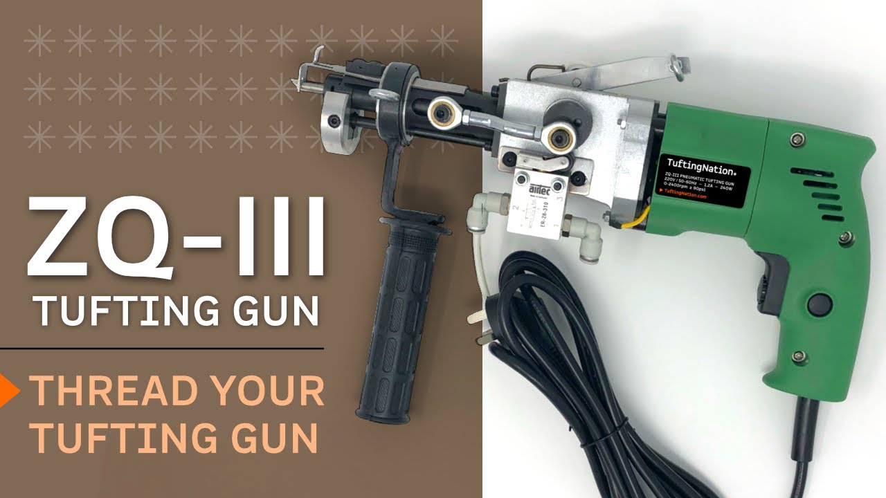 How to thread your ZQ-III tufting gun - YouTube