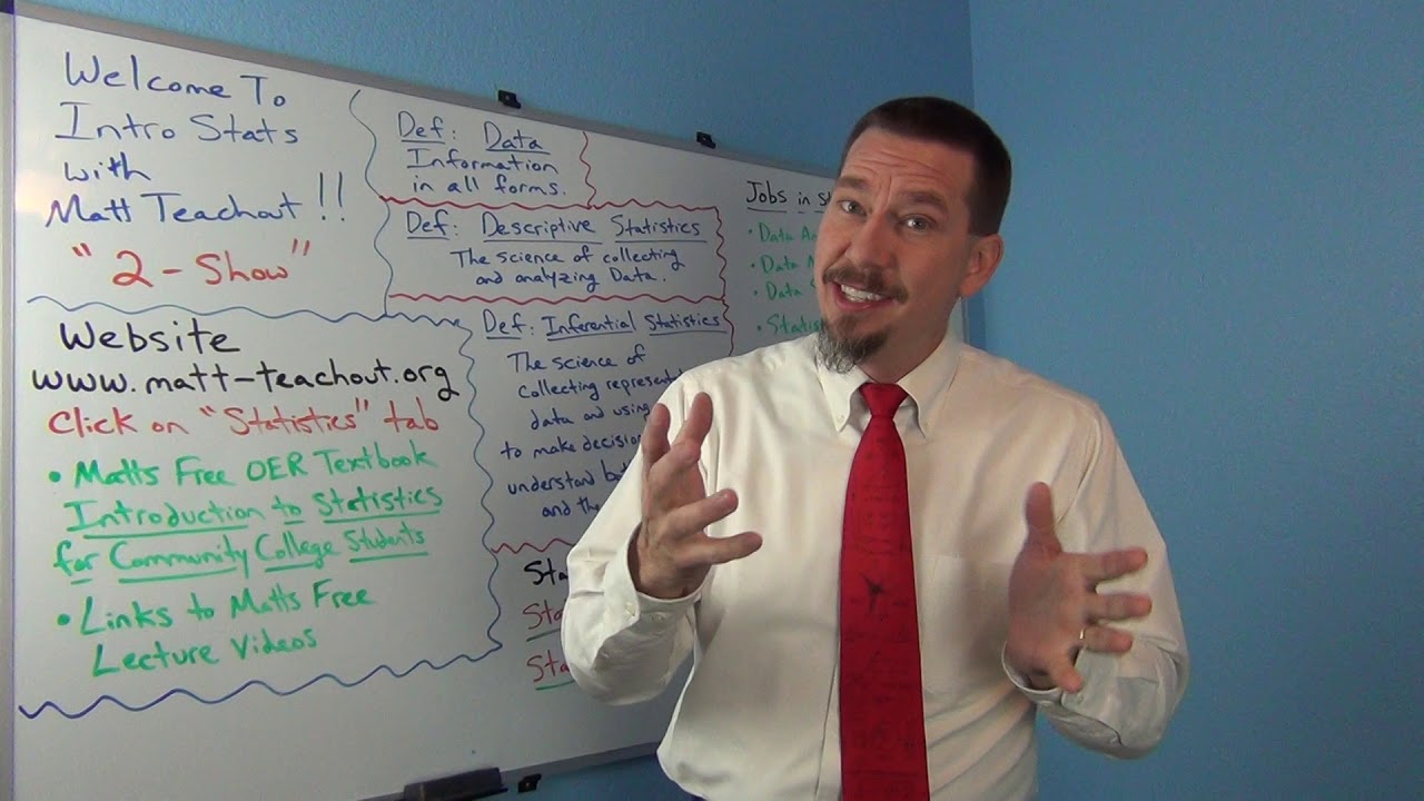 Welcome to Intro Stats Part 1 - YouTube