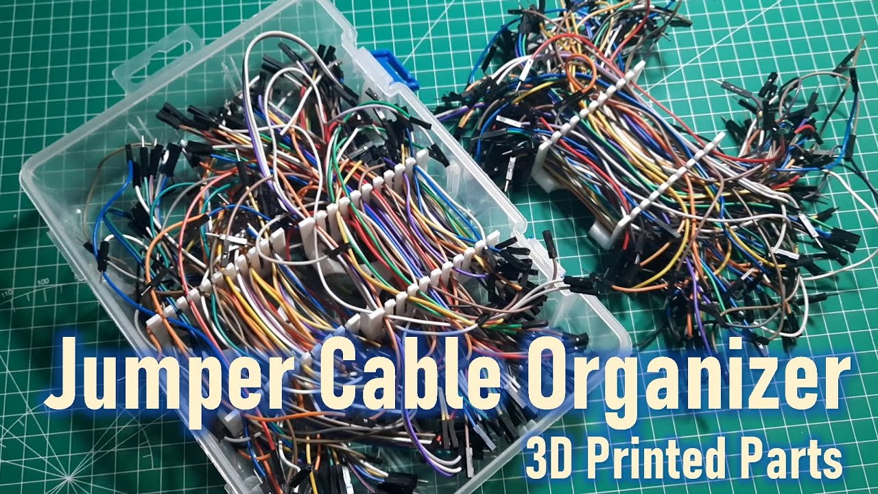 How to Organize Jumper Cables Easily with 3D Printed Organizers - YouTube