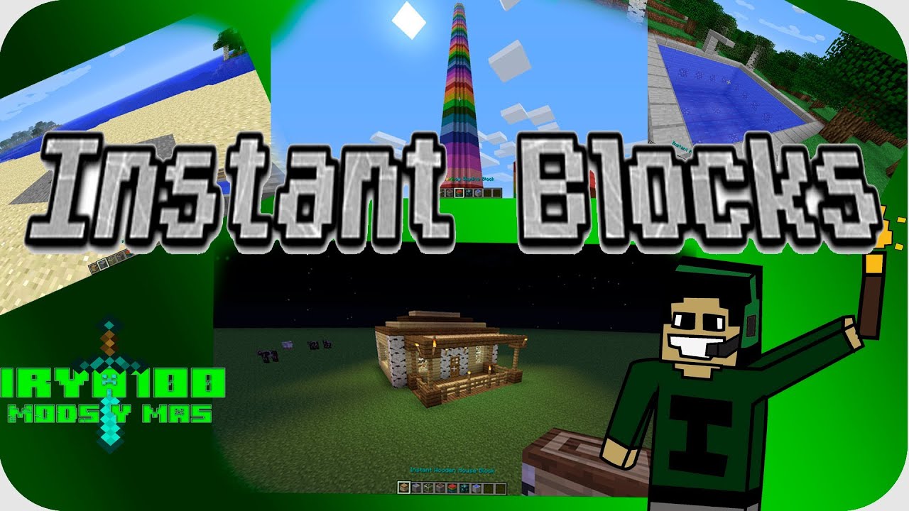 [1.5.2] Instant Blocks MOD Minecraft "Casa granja y todo automático con ...