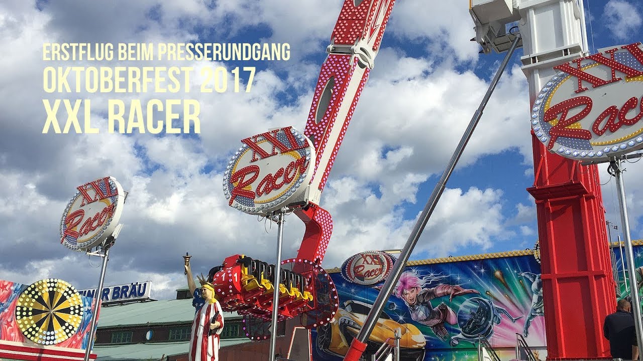 Oktoberfest 2017: Erstflug XXL-Racer beim Presserundgang am 14.09.2017 ...