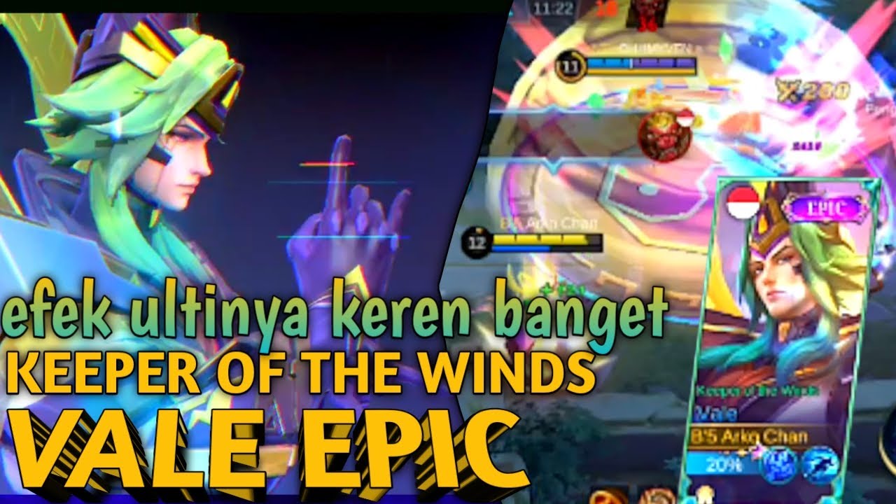 Skin Vale Epic ?? Keren Banget Sih Efek Ultinya 🤩 | Vale Epic - Mobile ...