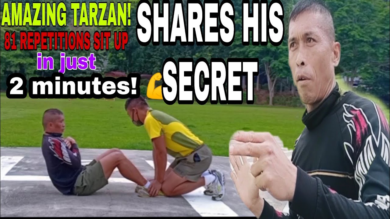 AMAZING TARZAN!PERFORMS 81 REPETITIONS SIT UP IN 2 MINUTES, AT ...