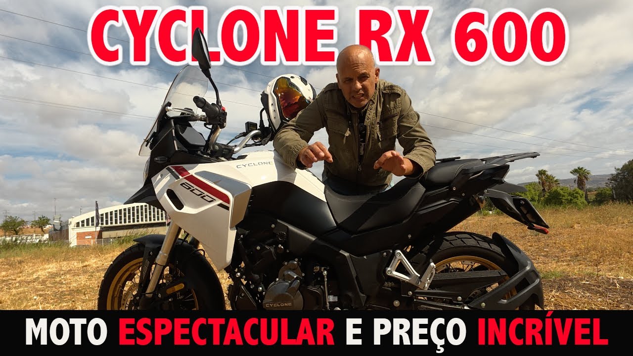 Uma Trail de média cilindrada com um preço Incrivel Cyclone Rx 600 ...