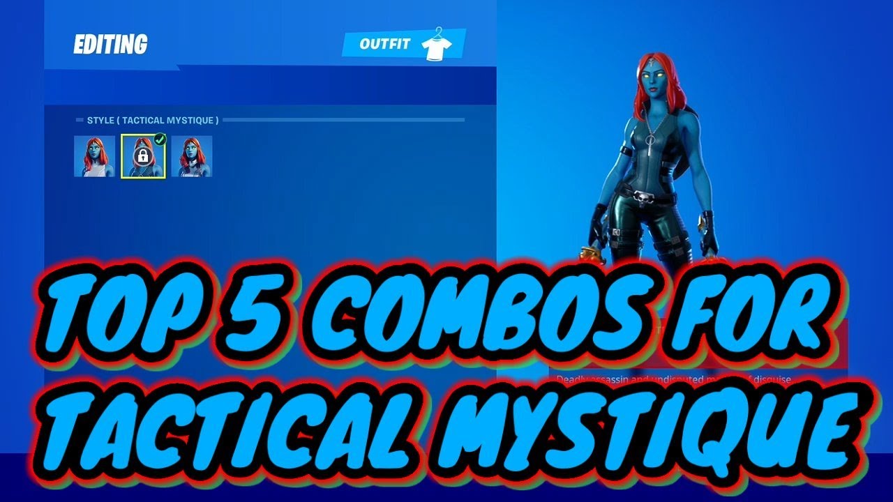 Top 5 BEST Combos For TACTICAL MYSTIQUE - YouTube