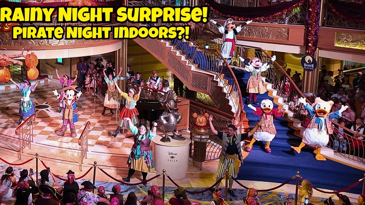 RARE Disney Cruise Pirate Night Indoors! Mickey’s Pirates in the ...