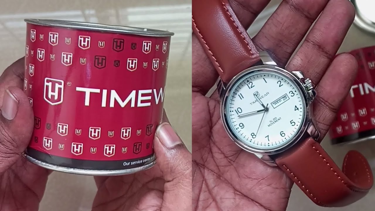 Timewear Analog Watch With Number Dial Day Date Functioning Leather ...