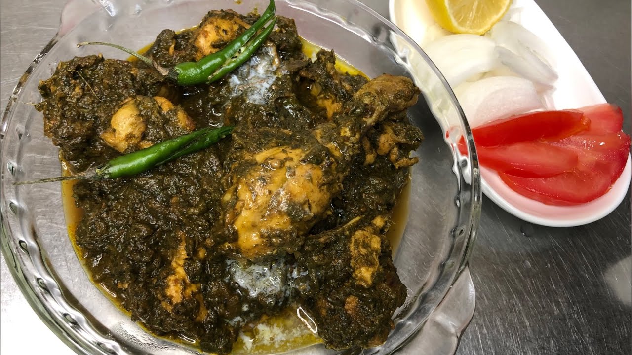 How to make chicken palak /cooked palak chicken #New Zara’s Kitchen ...