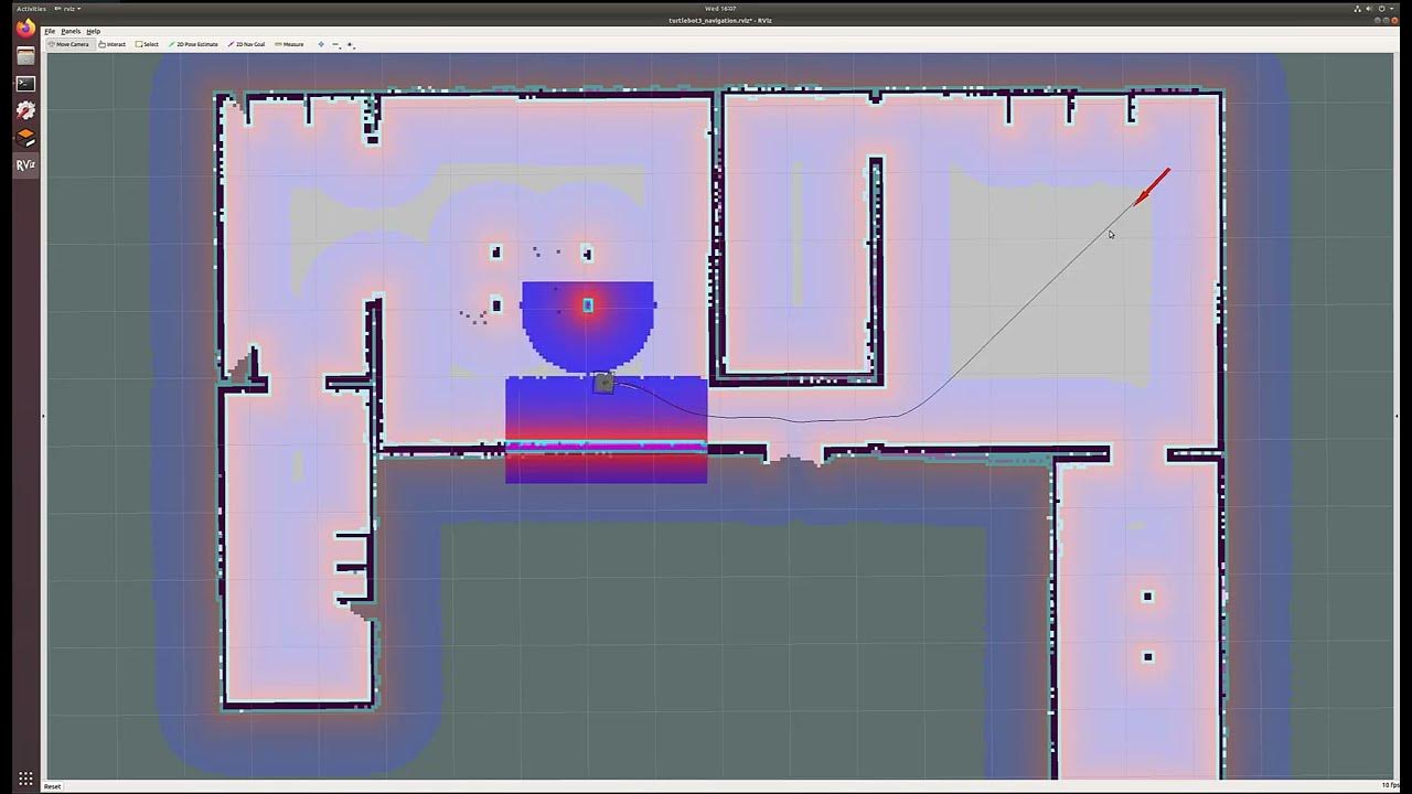 Navigate the turtlebot3 in Gazebo simulator using the ros nav stack - YouTube
