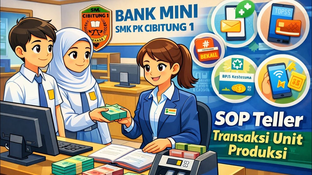 SOP Pelayanan Teller Unit Produksi | Bank Mini SMK PK Cibitung 1 - YouTube