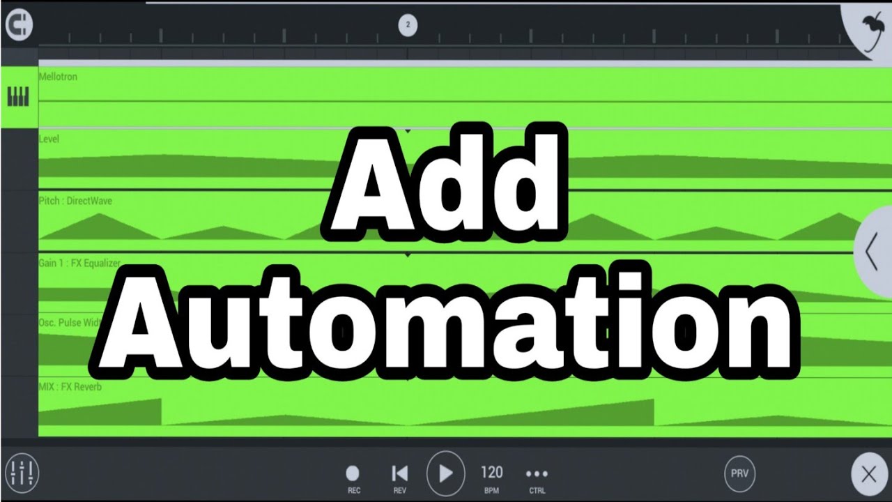 How To Add Automation in FL Studio Mobile Tutorial 02 [MOBILE STUDIO ...