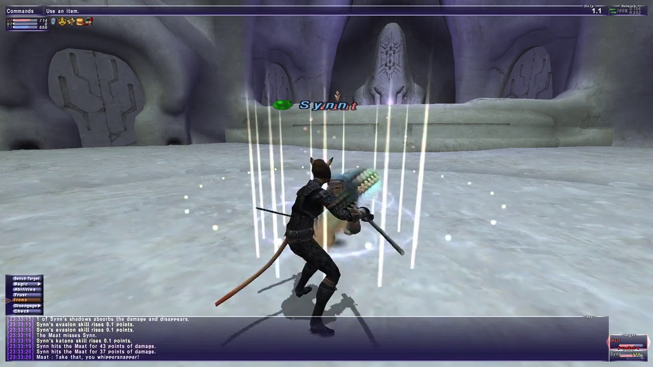 FFXI 68 Ninja Maat Fight - YouTube