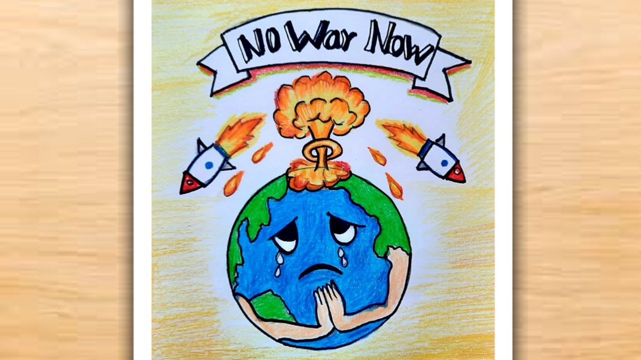 Hiroshima and Nagasaki Day Drawing | Hiroshima Day Poster Drawing ...