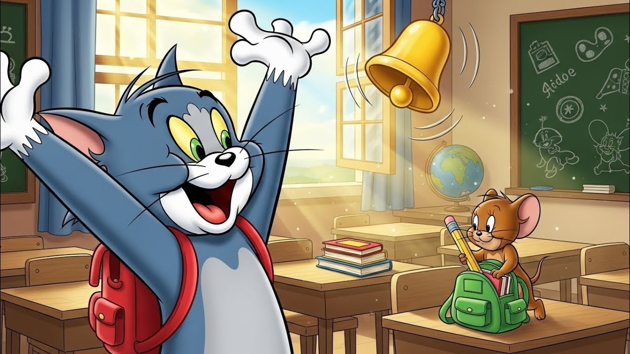 Tom and Jerry’s Back to School Adventure | Fun Kids Poem & Cartoon ...