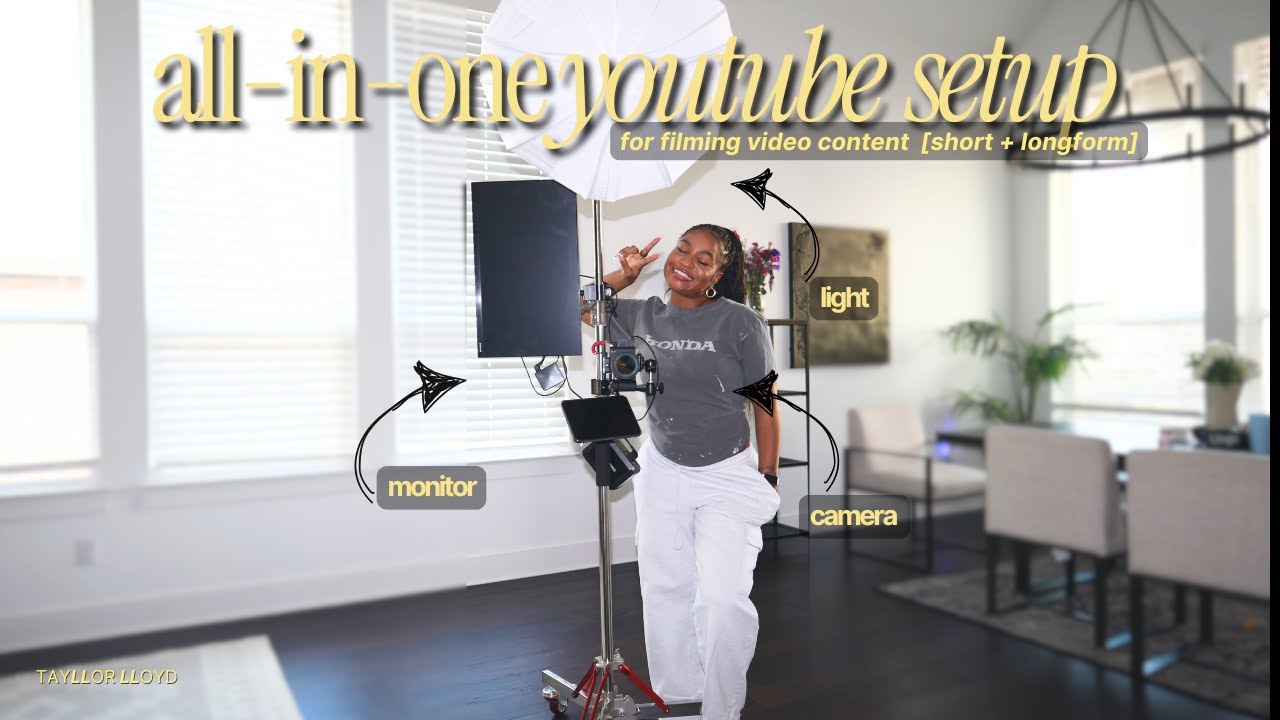 The Best YouTube Studio Setup on Wheels! | Easy & All-in-One Filming ...