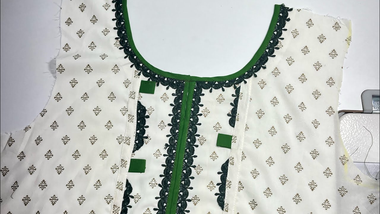 Latest and very beautiful neck design || Pakistani neck design cutting ...