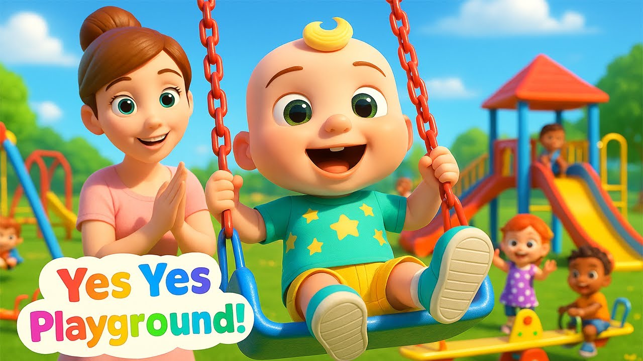 Yes Yes Playground Song | JJ and Mom Fun at the Park | Nursery Rhymes ...