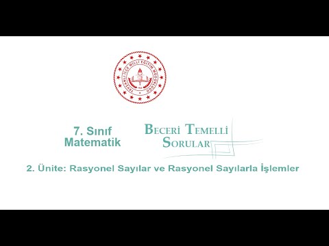 Matematik 7. Sınıf Beceri Temelli Sorular 2. Ünite Çözümleri