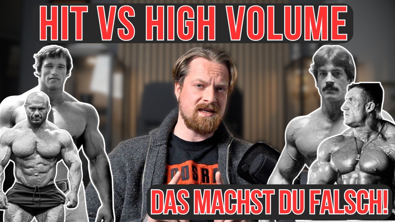 Training für maximalen Muskelaufbau! HIT vs HIGH VOLUME Training - YouTube