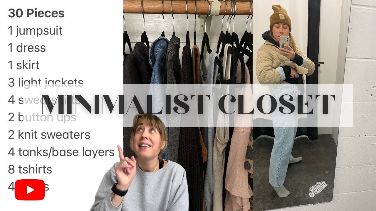 Part 1: Minimalist Closet Challenge - YouTube