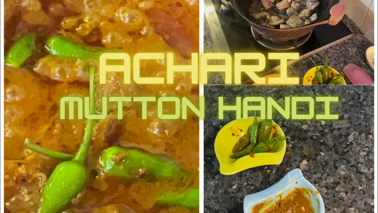 Vlog #19 weekend special best recipe....Mutton achari handi - YouTube