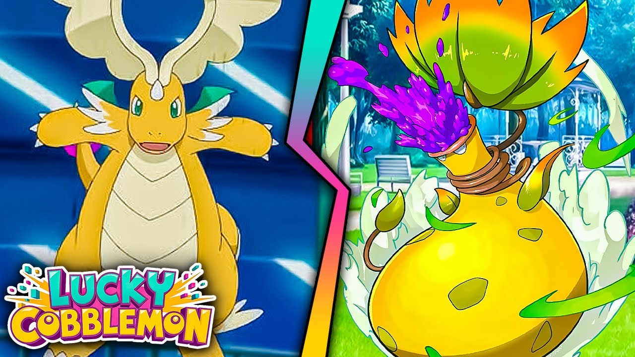 Minecraft LUCKY COBBLEMON - MEGA DRAGONITE vs MEGA VICTREEBEL - YouTube