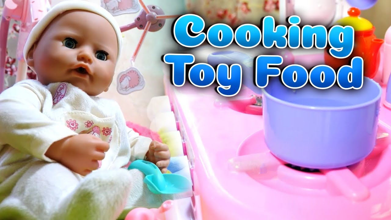 Baby Annabell Doll Feeding In Baby Video | Baby doll Cooking Toy Food ...
