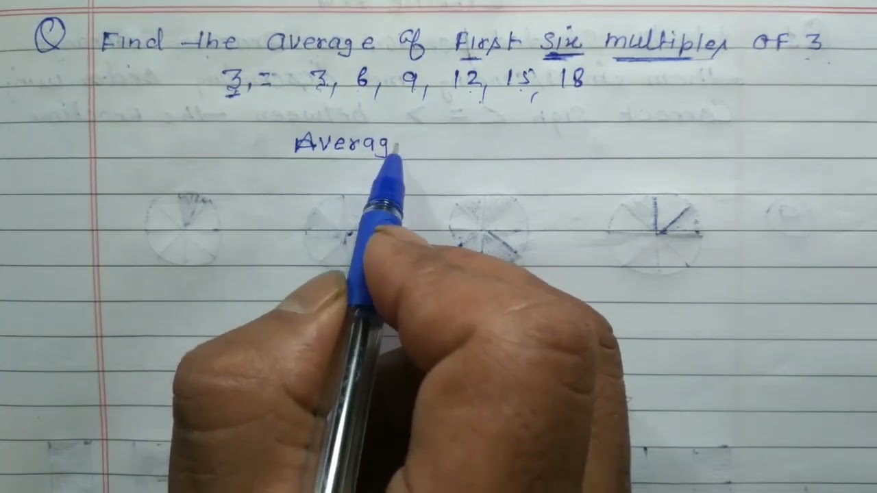 Find The Average Of First Six Multiples Of 3 YouTube Find The Average Of First Six Multiples Of 3 YouTube