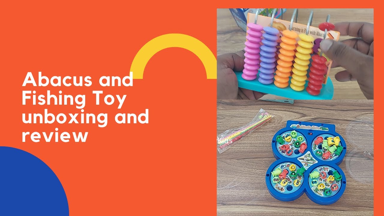 Fishing and Abacus toy Unboxing and Review - YouTube