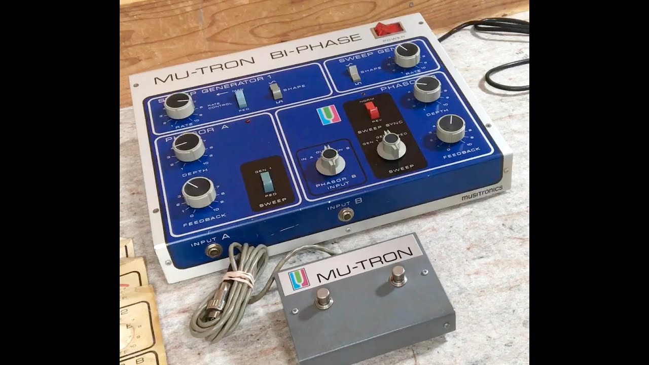 Mu-tron Bi-Phase - Unboxing and Demo - Ultimate 70s Phasing pedal - YouTube